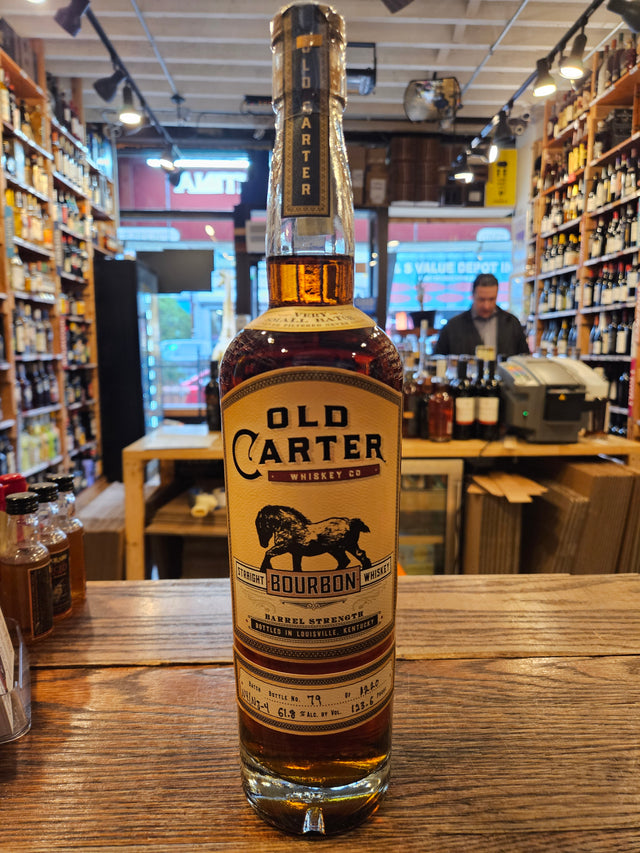 Old Carter Bourbon Whiskey Barrel Strength Very Small Batch 750mL Batc ...